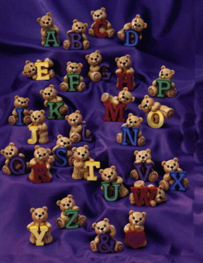 Ceramic Painters Web Site - Bisque: Bears Alphabet
